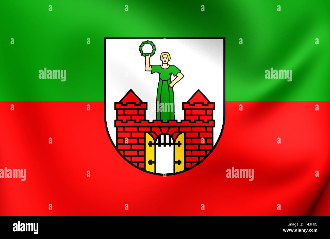 Flag of Magdeburg Stock Photo - Alamy