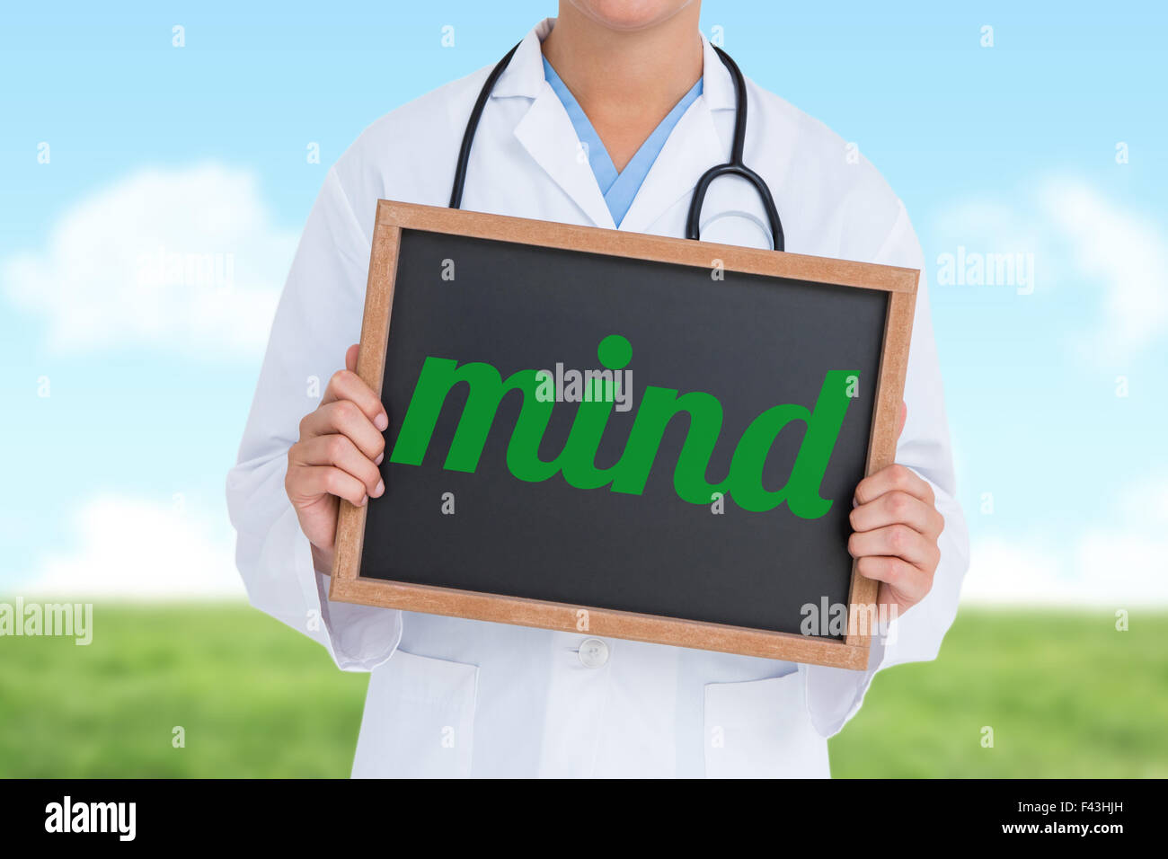 Mind against field and sky Stock Photo - Alamy