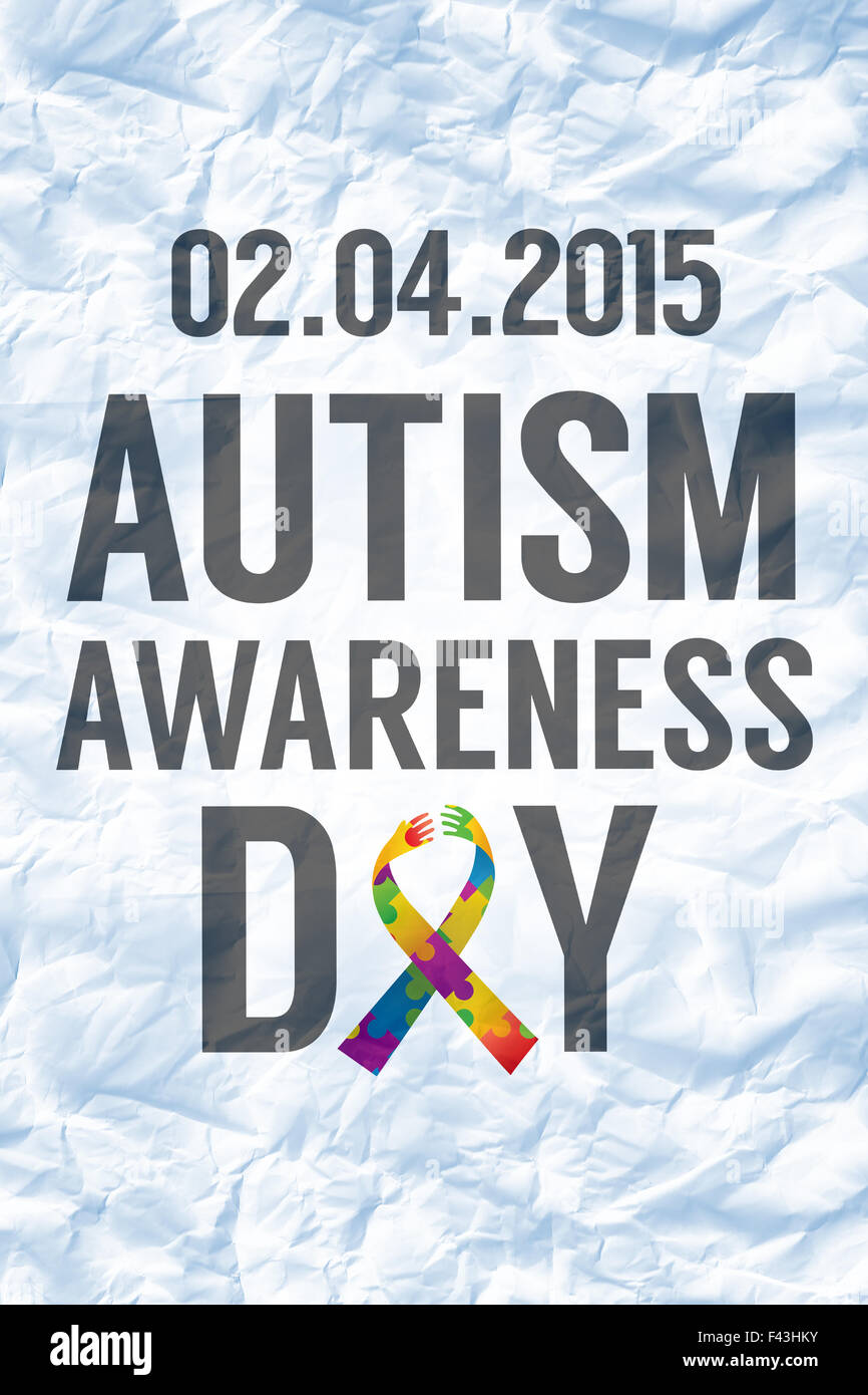 Composite image of autism awareness day Stock Photo - Alamy