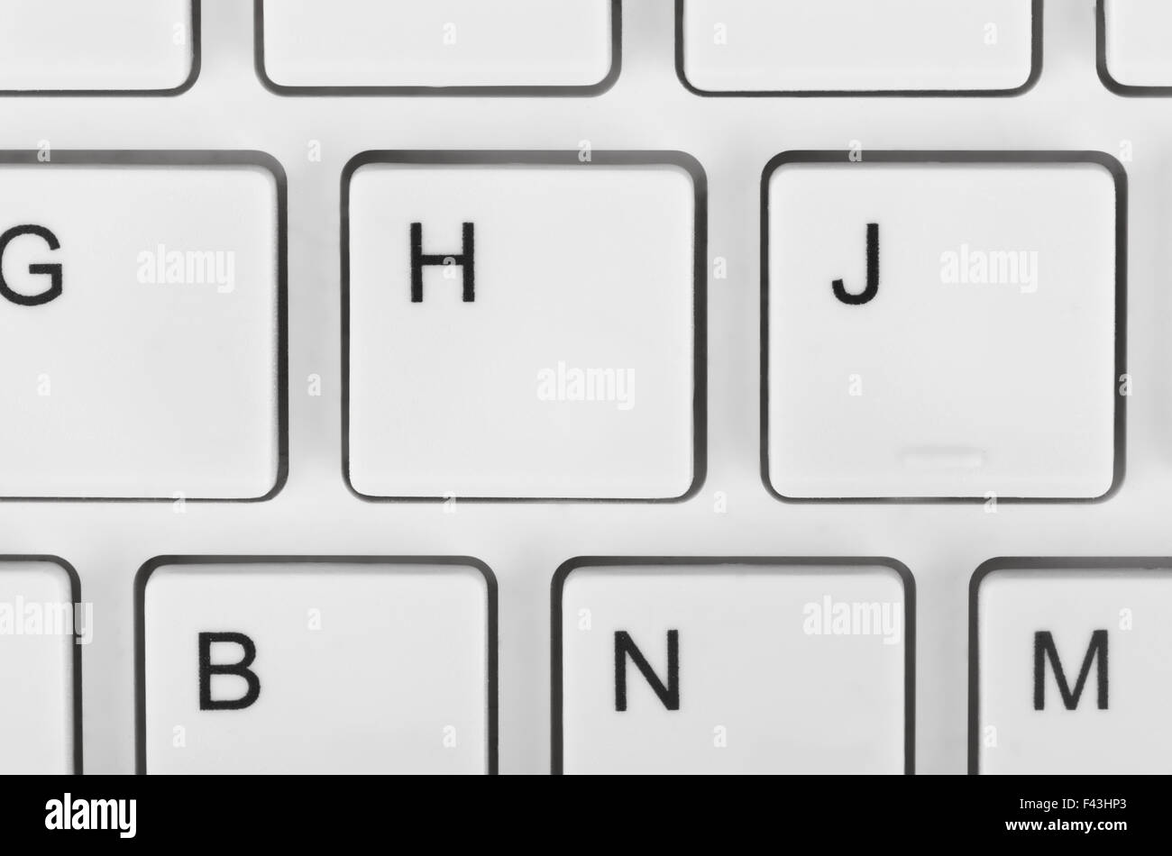Laptop keyboard closeup background texture Black and White Stock Photos ...
