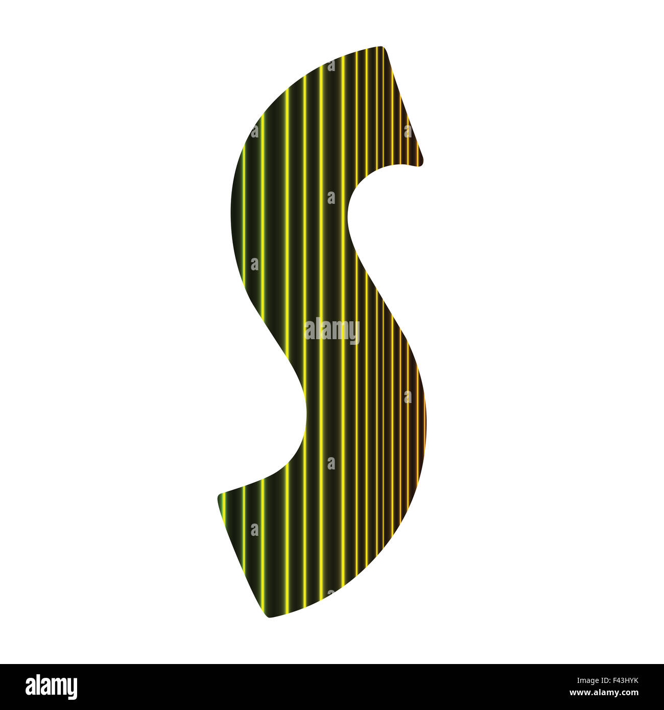 neon letter S Stock Photo - Alamy