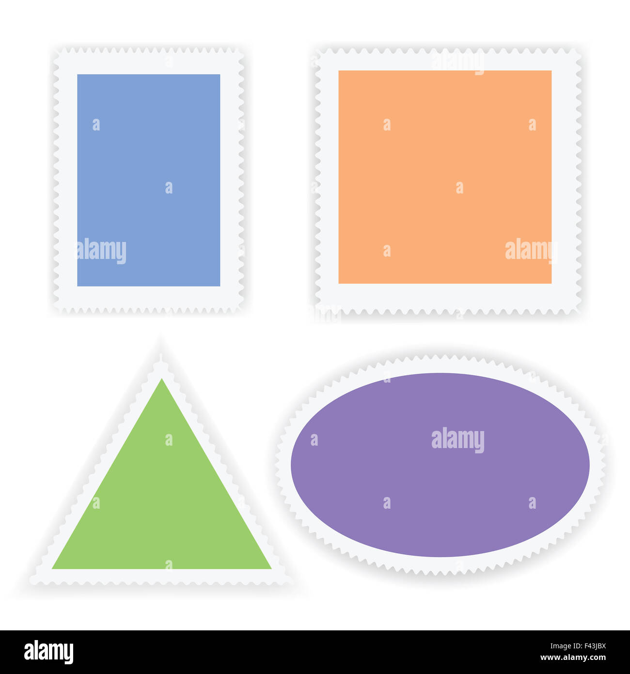 Indentation stamps Cut Out Stock Images & Pictures - Alamy