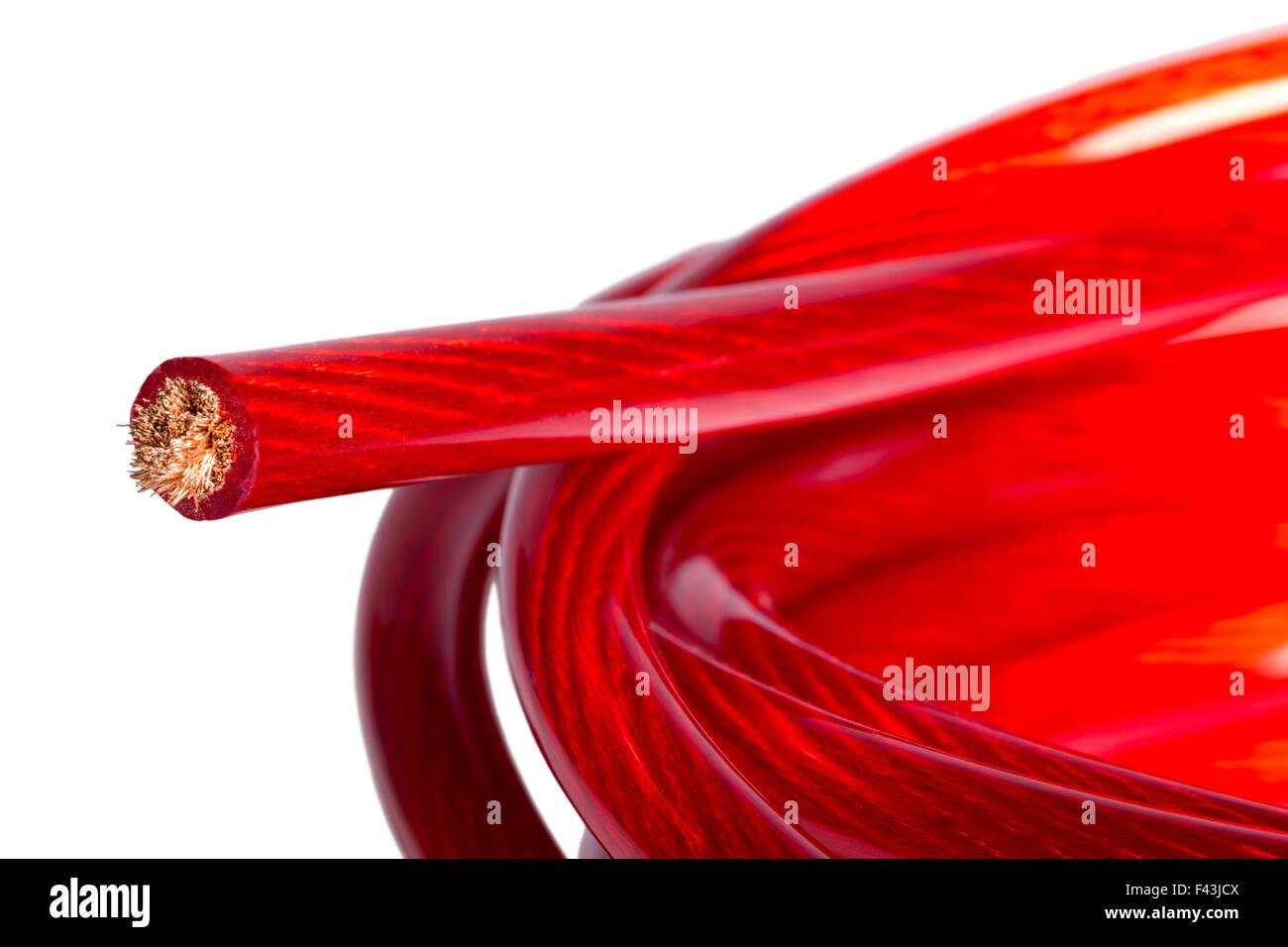 Bunch copper electric wire Stock Photo - Alamy