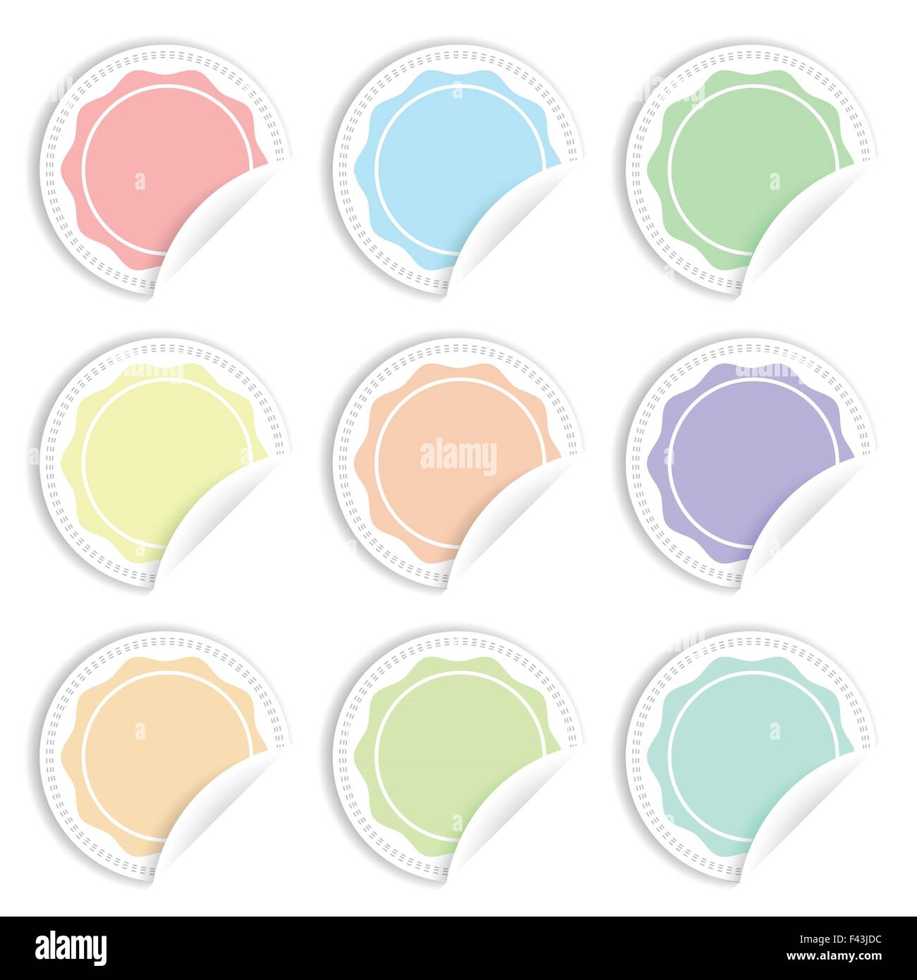 set of stickers Stock Photo - Alamy