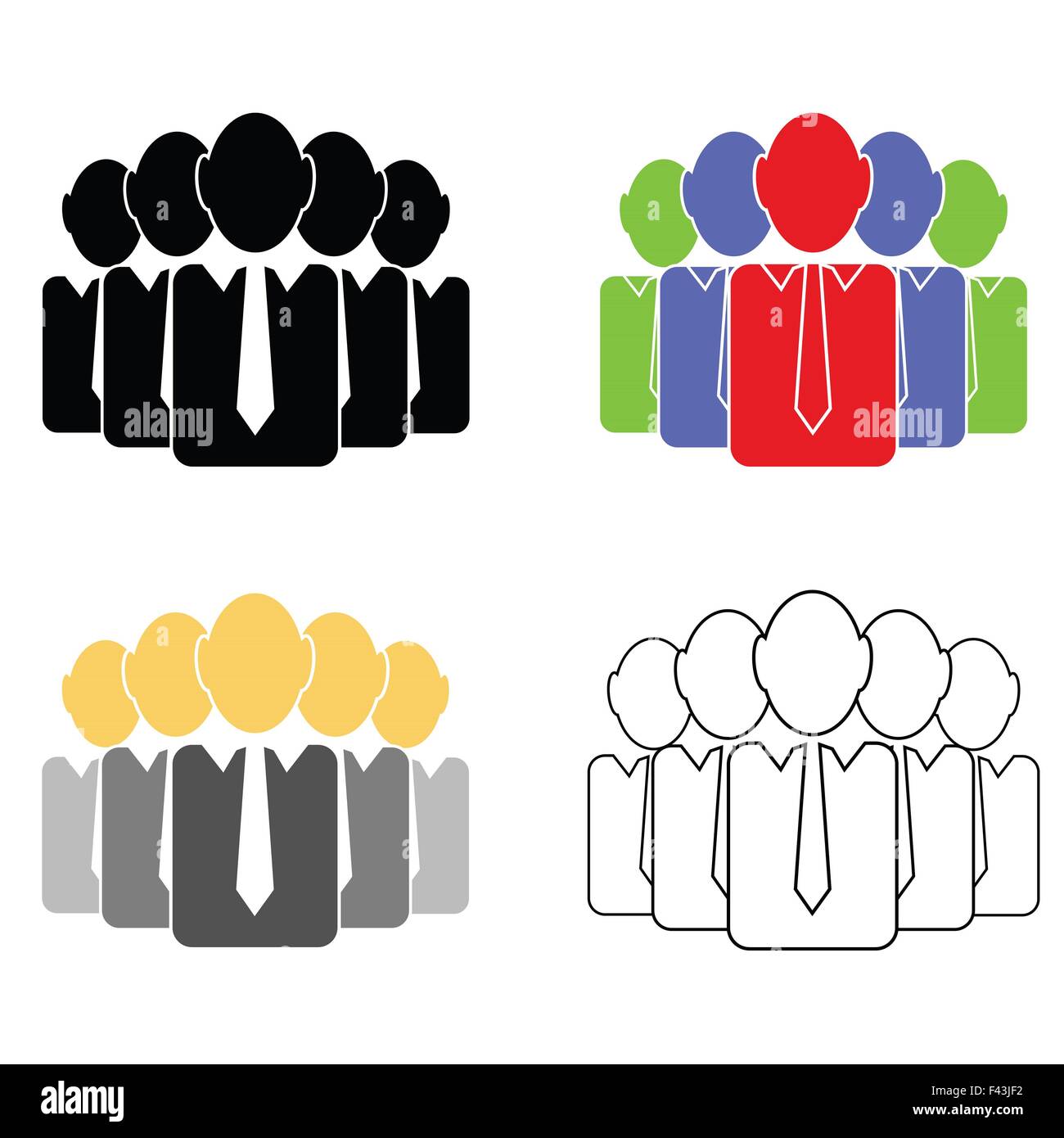 Group businessman people working Cut Out Stock Images & Pictures - Alamy