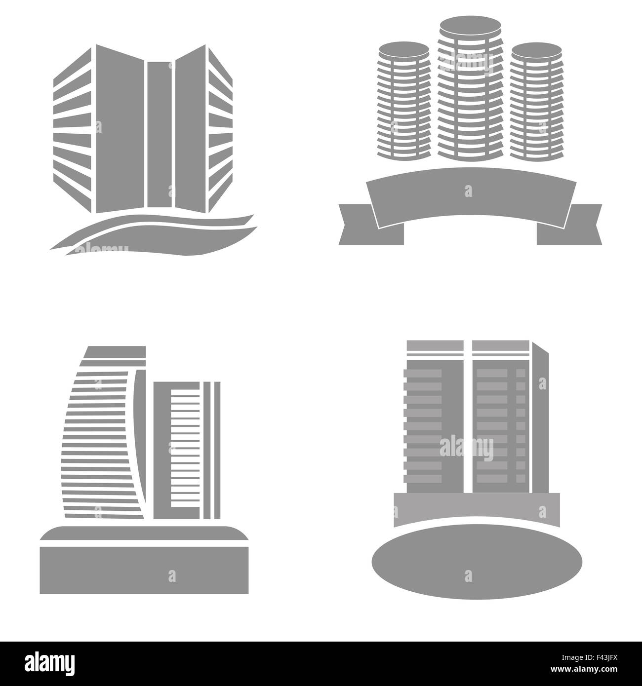 real estate icons Stock Photo - Alamy