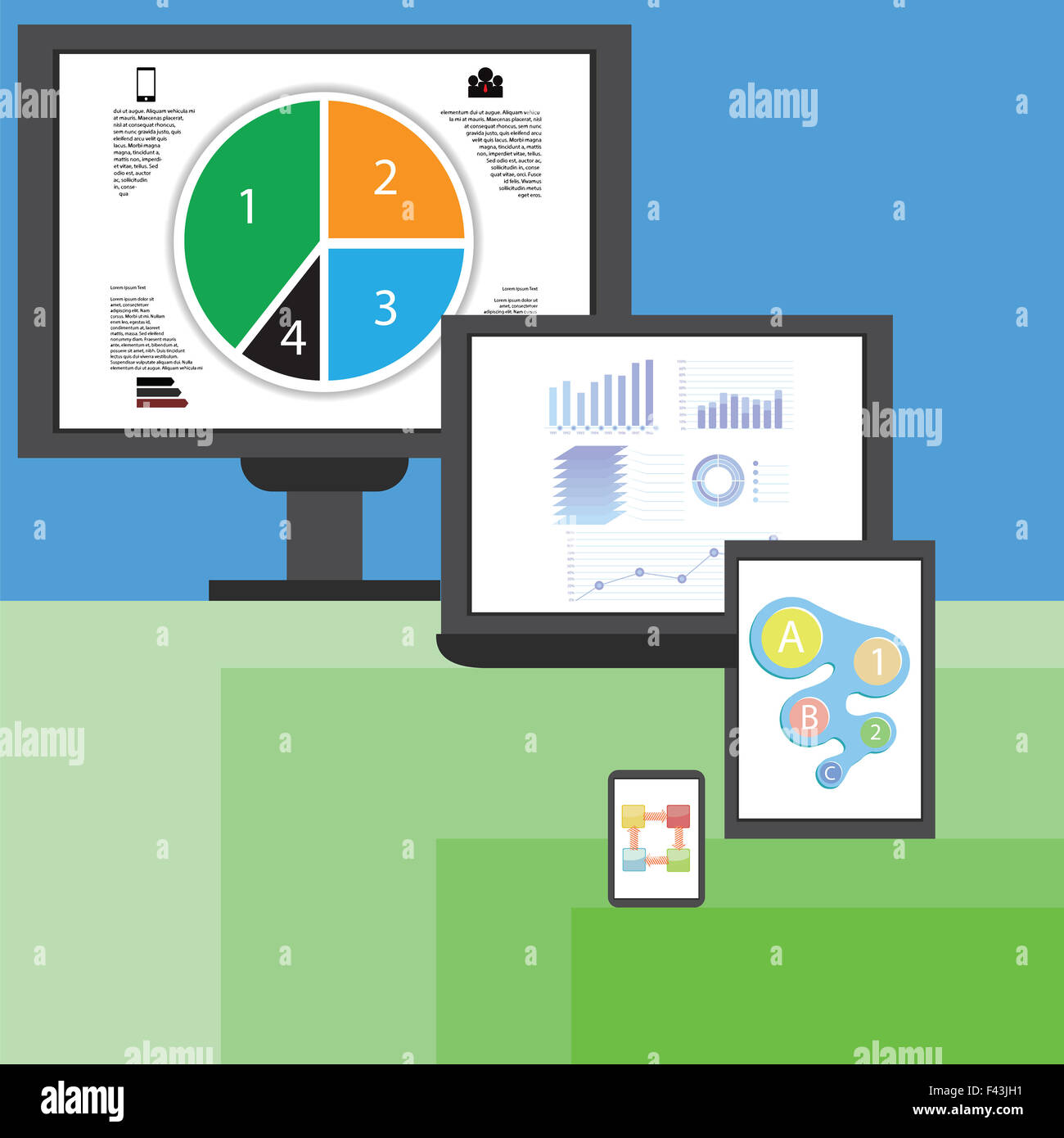 modern electronic and mobile devices Stock Photo - Alamy