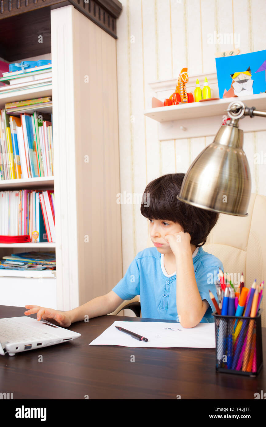 Child and netbook hi-res stock photography and images - Alamy