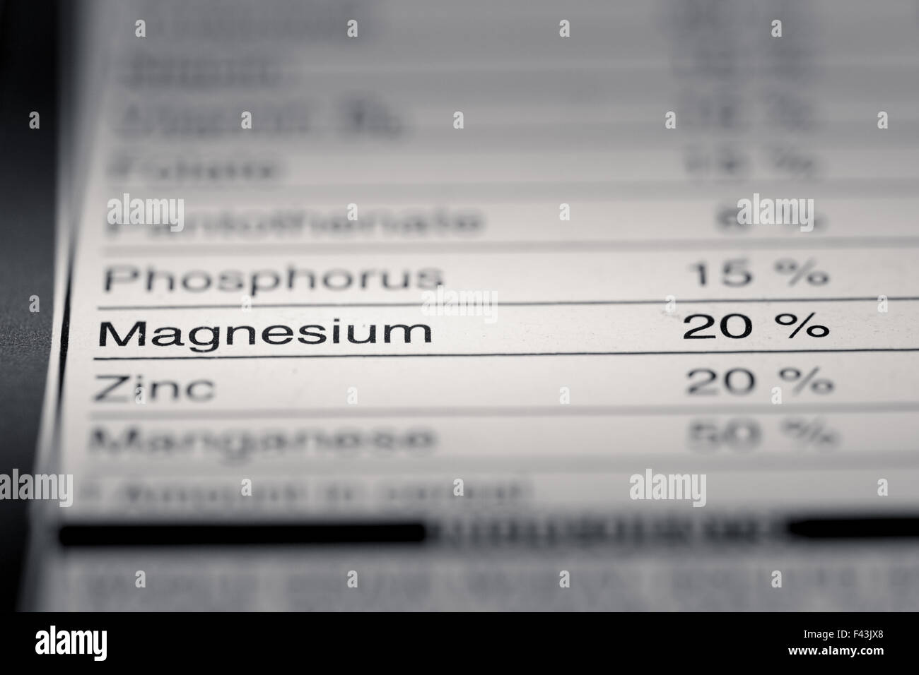 Ingredients list on food package hi-res stock photography and images ...