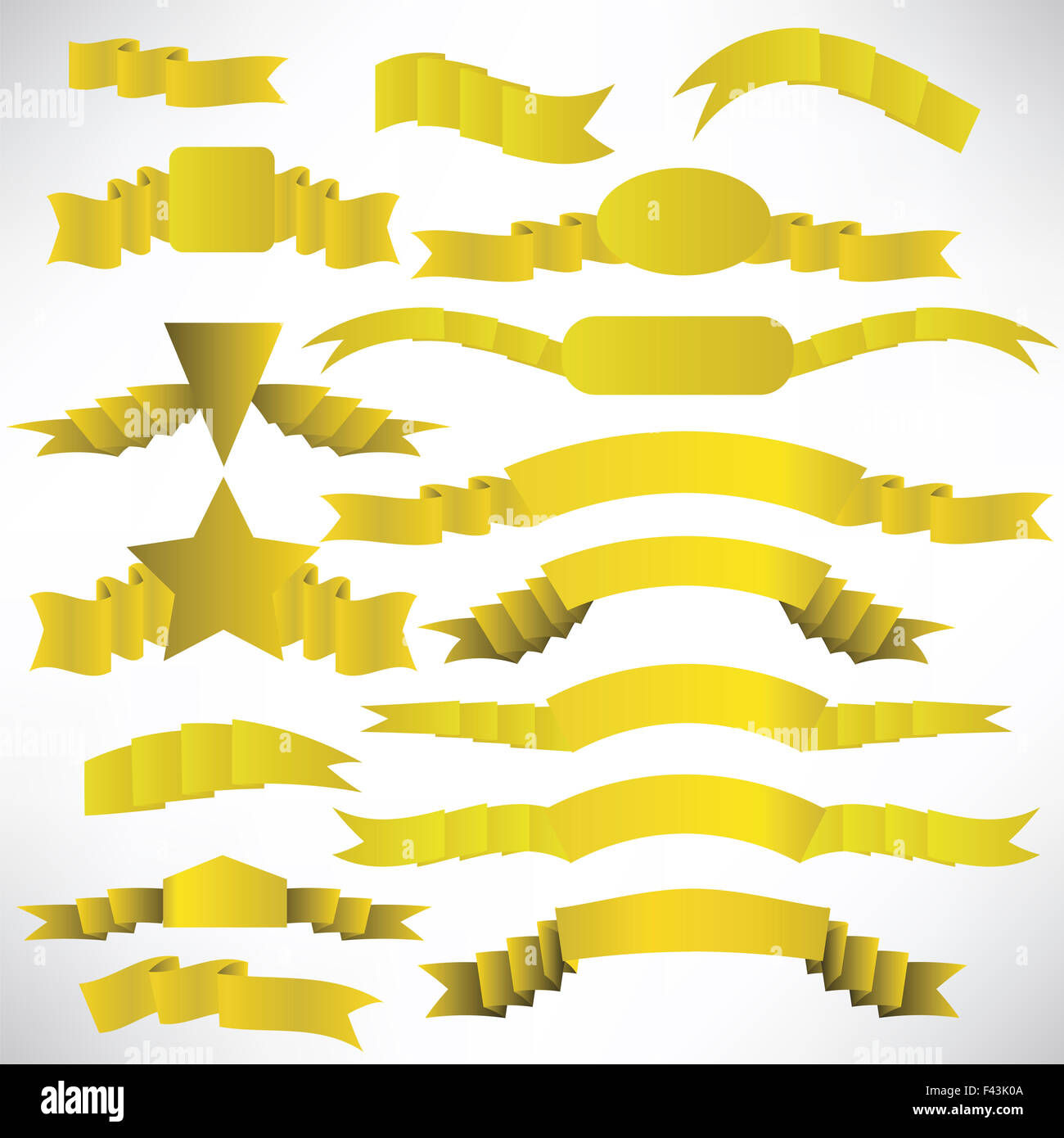 Ribbons yellow hi-res stock photography and images - Alamy