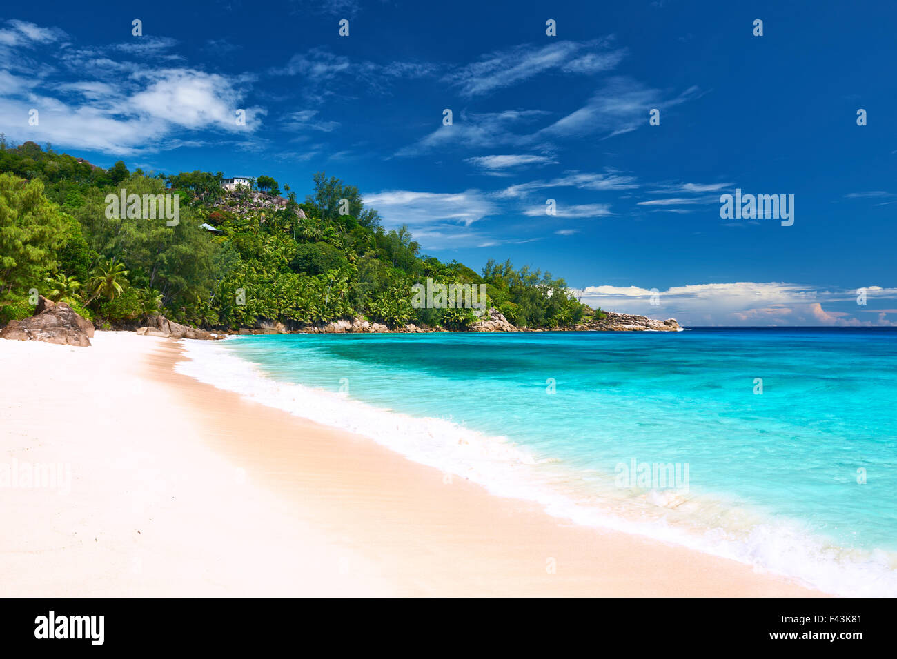 Beautiful Anse Intendance beach at Seychelles Stock Photo - Alamy
