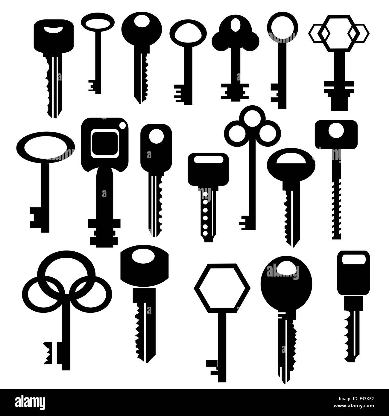 Illustration of skeleton keys hi-res stock photography and images - Alamy