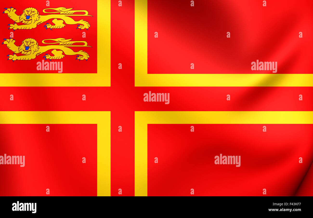 Flag of Normandy. Close Up Stock Photo - Alamy