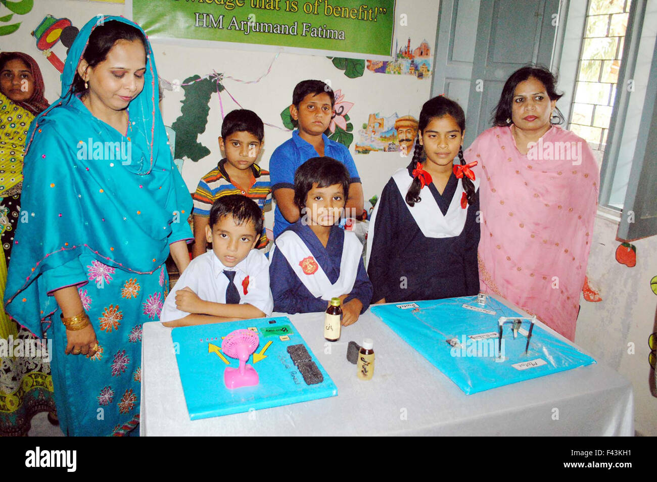 Students take keen interest at stall during Science Exhibition held at ...