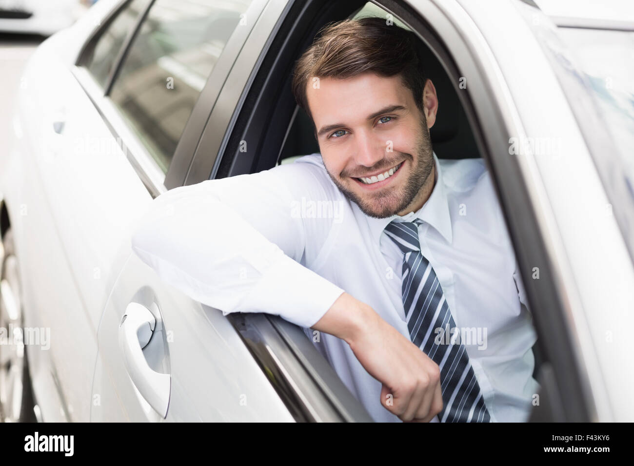 Portrait man sitting drivers seat hi-res stock photography and images ...