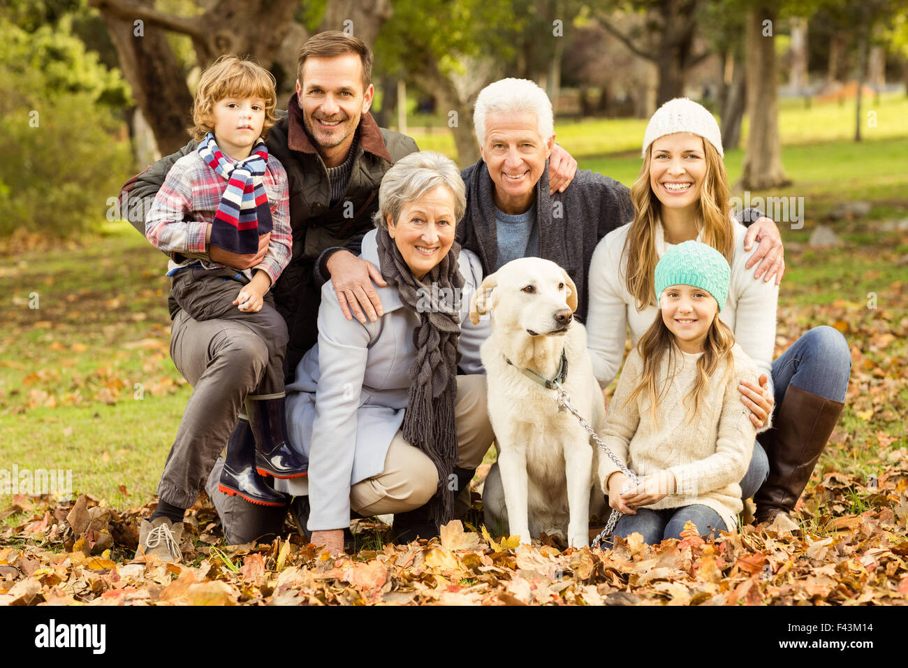 Portrait of an extended family Stock Photo - Alamy