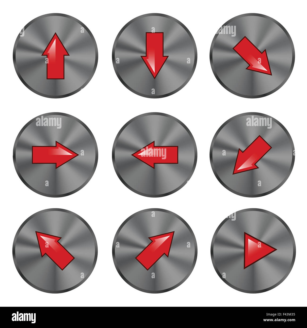 Border of buttons Cut Out Stock Images & Pictures - Alamy