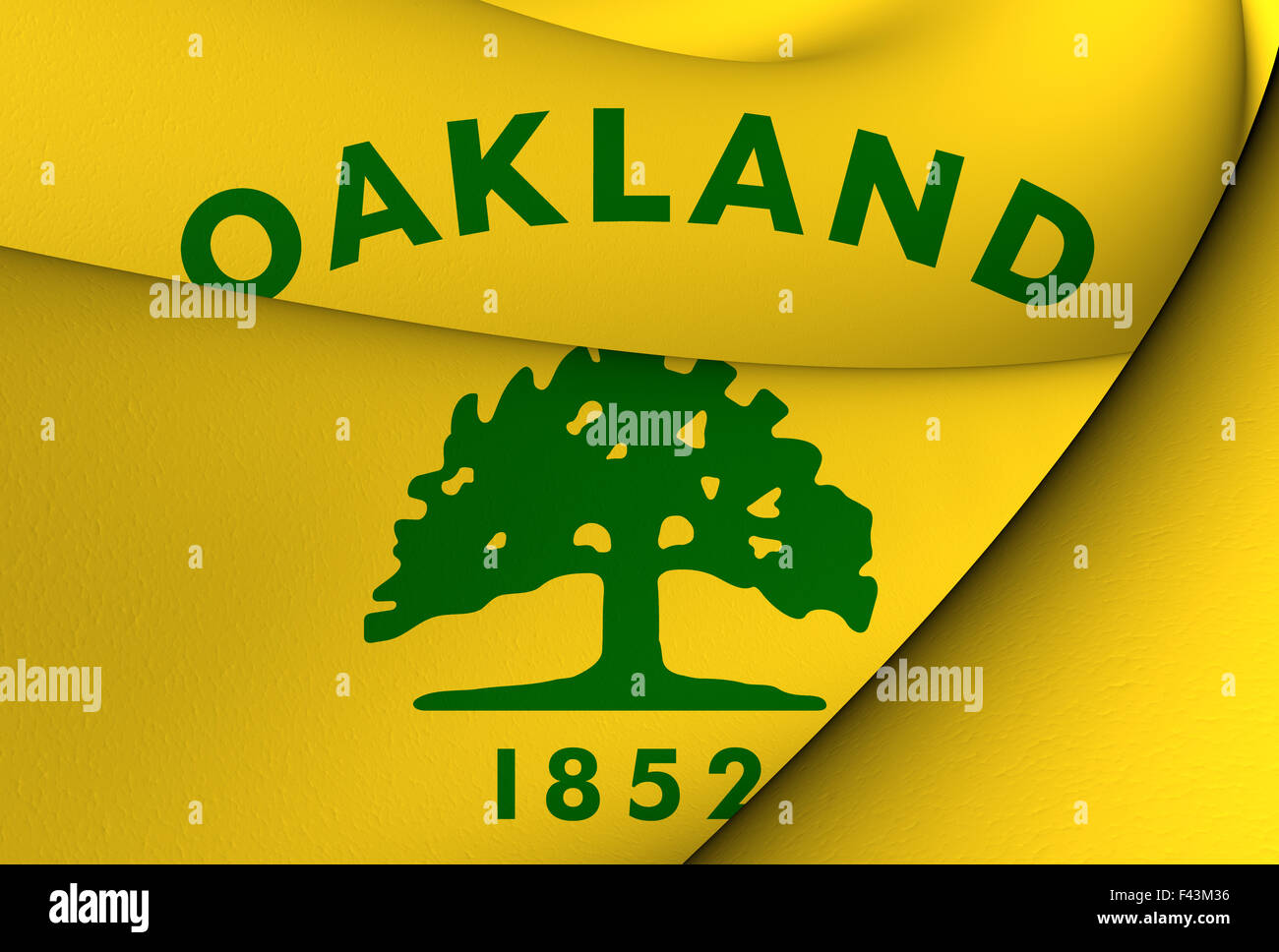 Flag of Oakland Stock Photo - Alamy