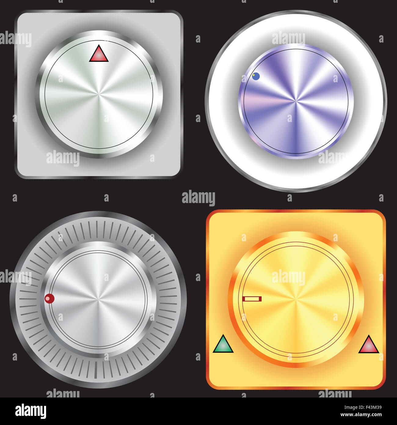 Tuner buttons hi-res stock photography and images - Alamy