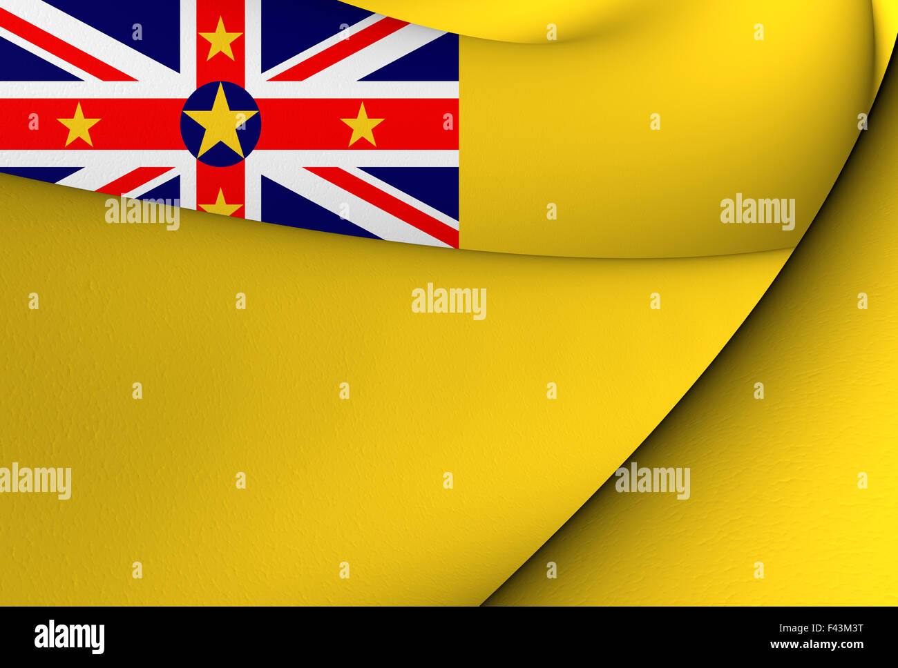 Flag of Niue. Close Up Stock Photo - Alamy