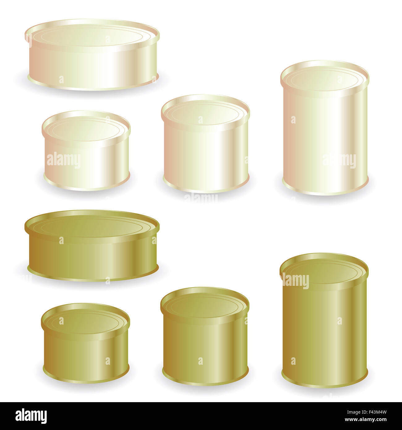 Steel cans Cut Out Stock Images & Pictures - Alamy