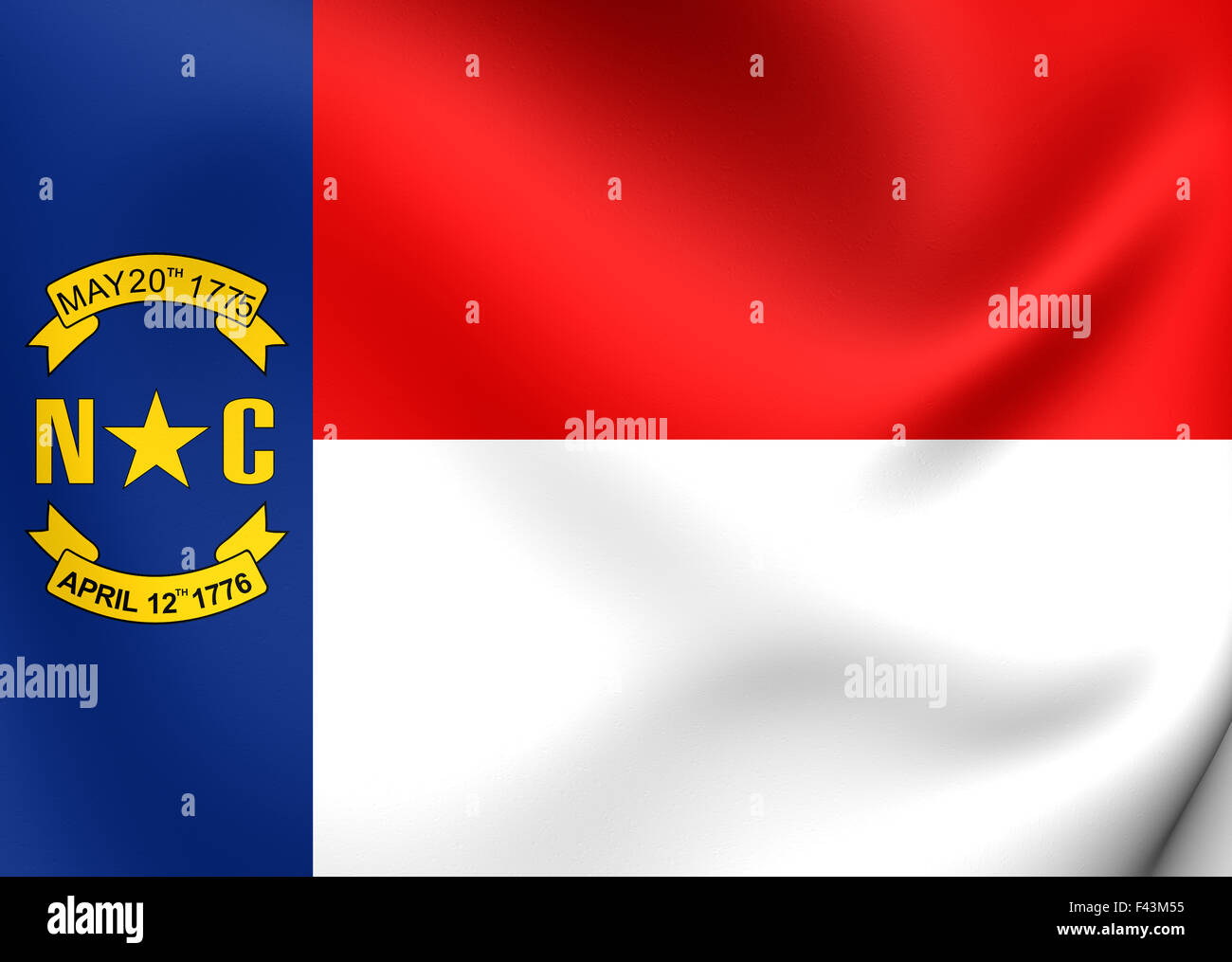 Flag of North Carolina Stock Photo - Alamy