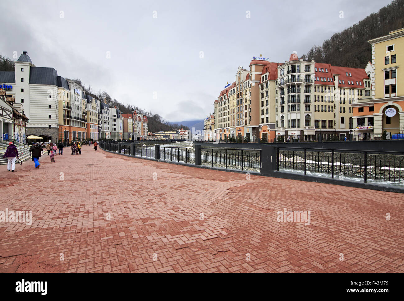 Valley in Rosa Khutor Alpine Resort Stock Photo - Alamy