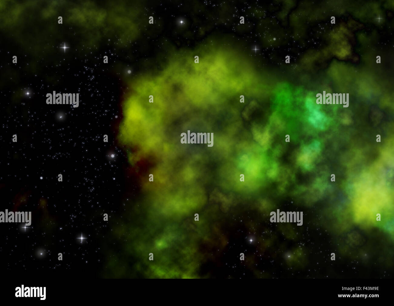 Star field in space and a nebulae Stock Photo - Alamy