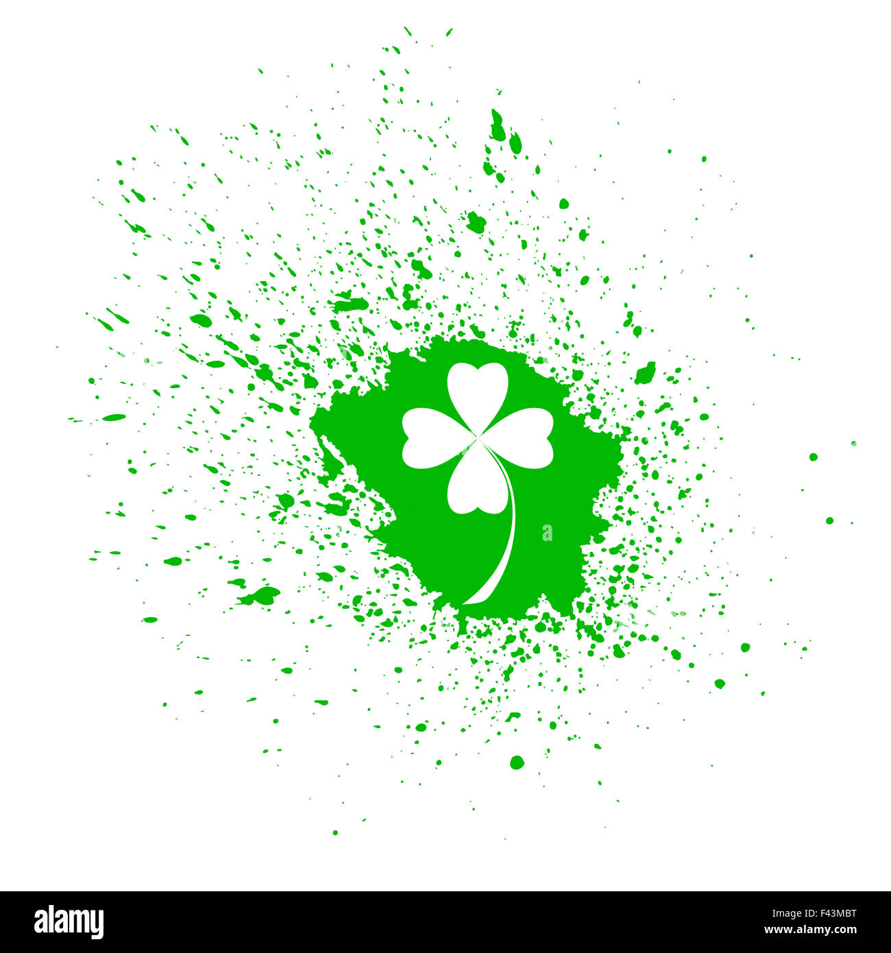 Clover background Cut Out Stock Images & Pictures - Alamy