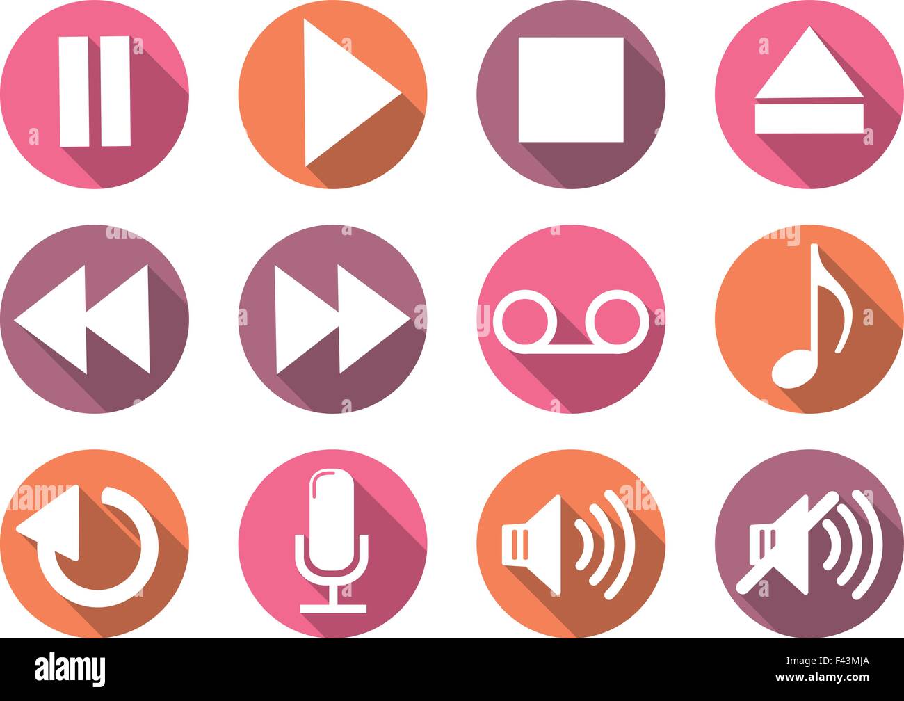 Player design icons Stock Vector Image & Art - Alamy