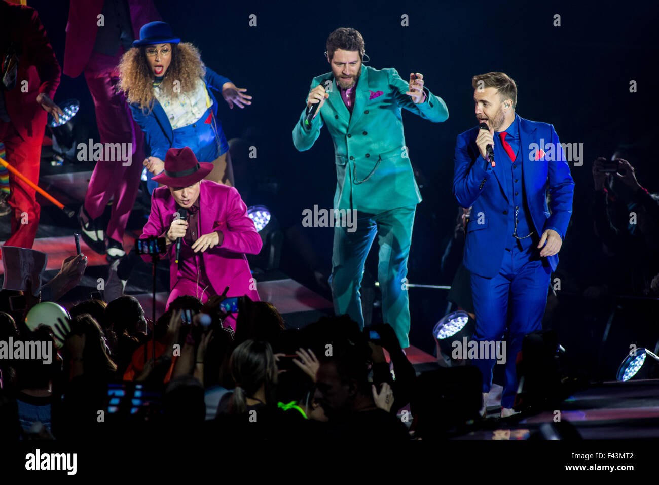 Assago Milan Italy. 13th October 2015. The English pop group TAKE THAT ...