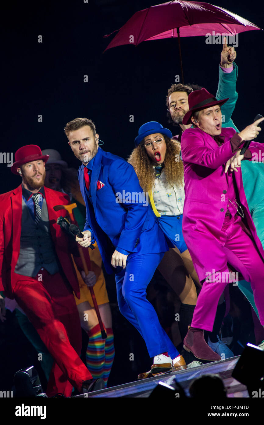 Assago Milan Italy. 13th October 2015. The English pop group TAKE THAT ...