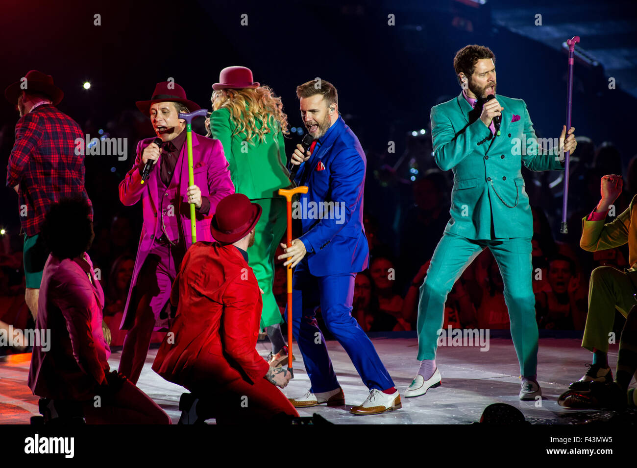 Assago Milan Italy. 13th October 2015. The English pop group TAKE THAT ...
