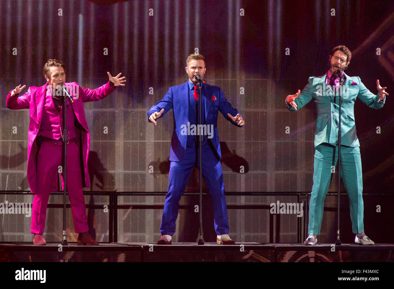 Assago Milan Italy. 13th October 2015. The English pop group TAKE THAT ...