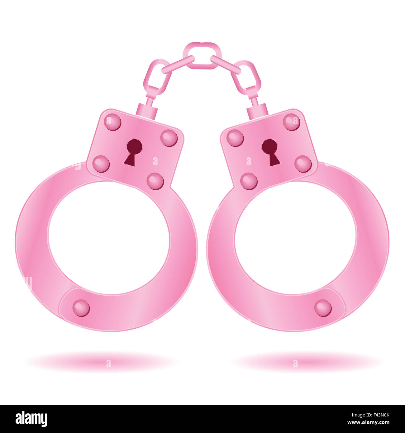 Pink handcuffs hi-res stock photography and images - Alamy