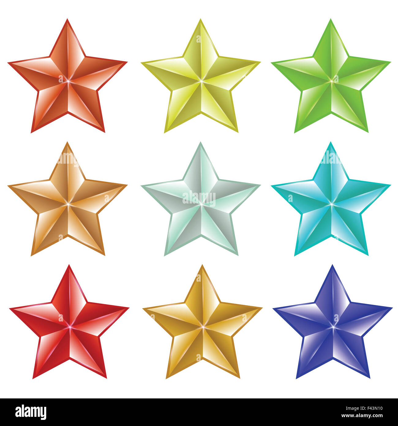 set of stars Stock Photo - Alamy