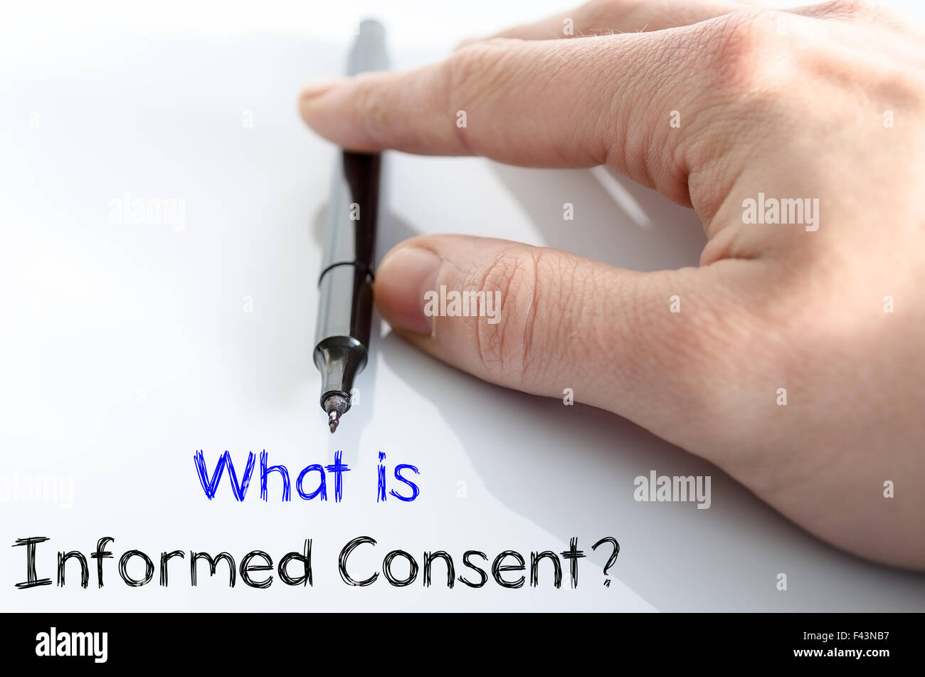 What is informed consent text concept isolated over white background ...