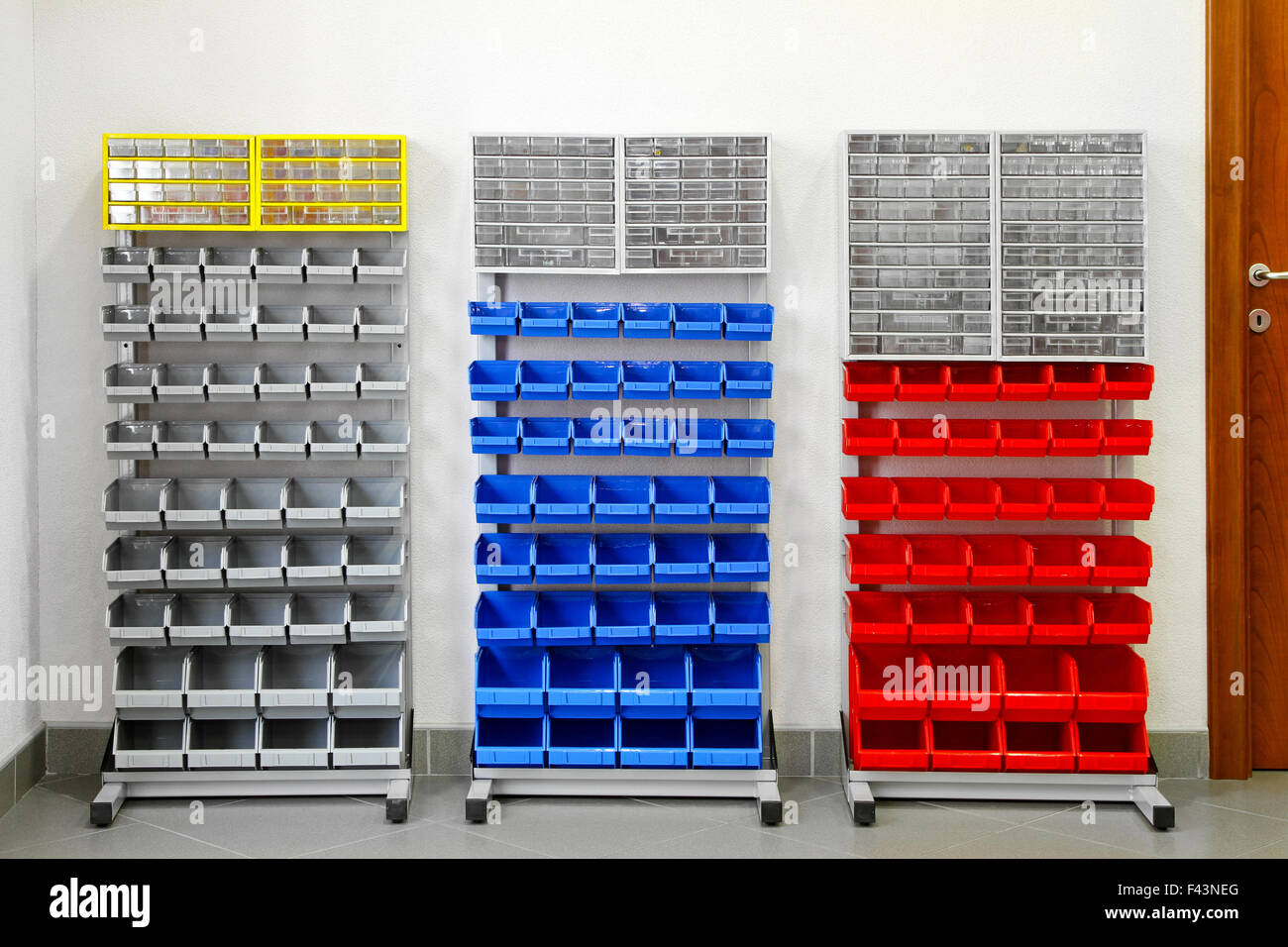 Workshop parts storage bins hi-res stock photography and images - Alamy