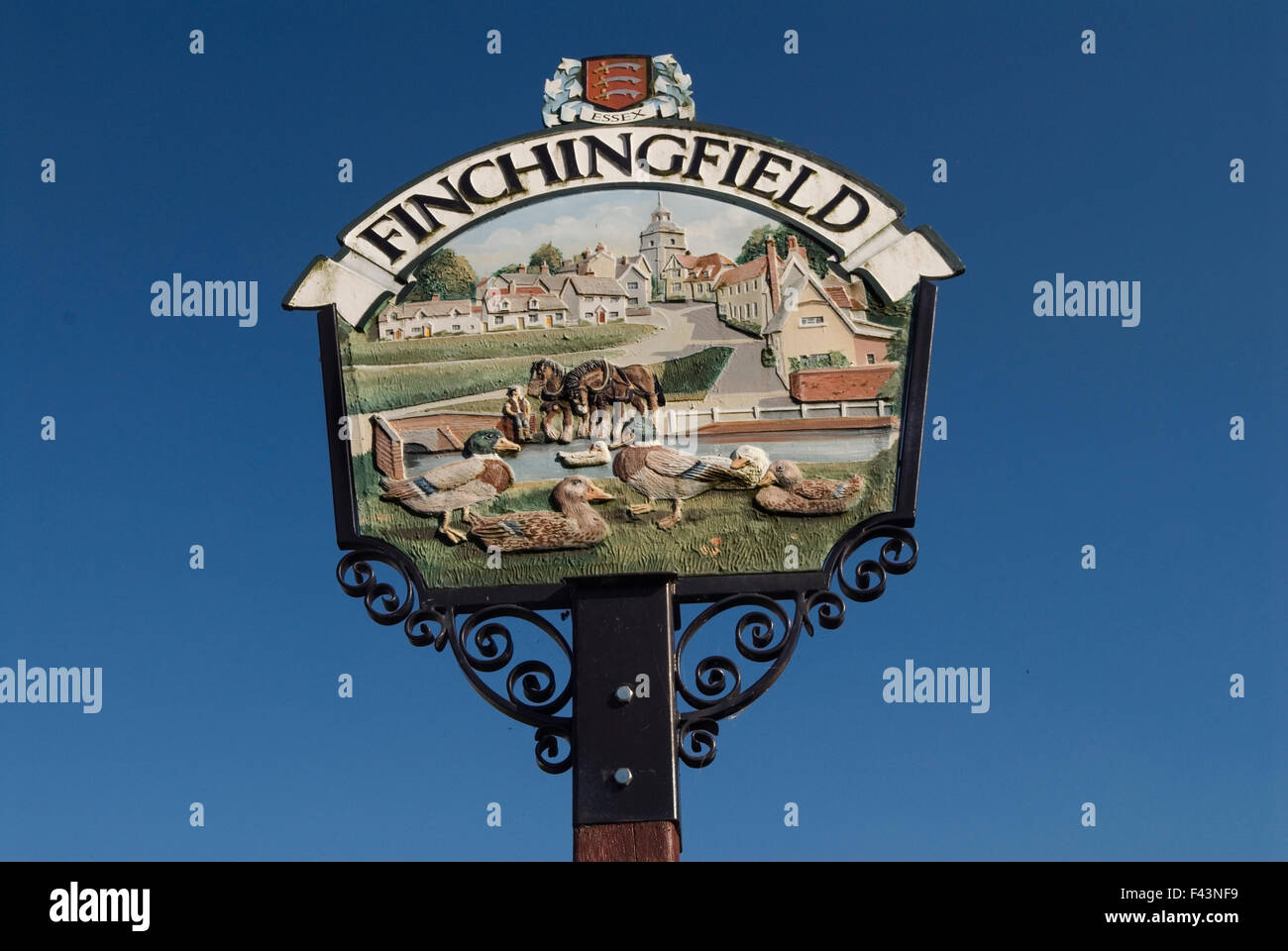 Finchingfield essex sign hi-res stock photography and images - Alamy