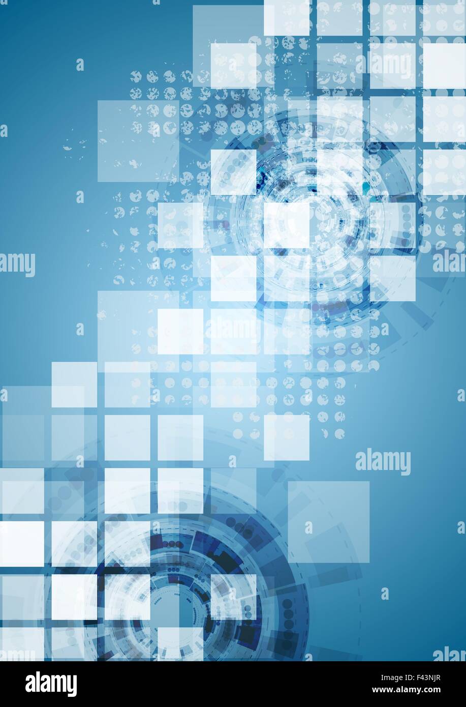 Bright blue tech vector background Stock Photo - Alamy