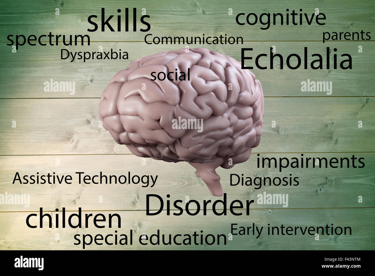 Composite image of autism terms Stock Photo - Alamy