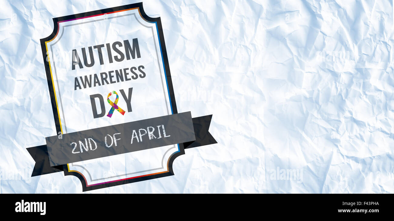 Composite image of autism awareness day Stock Photo - Alamy