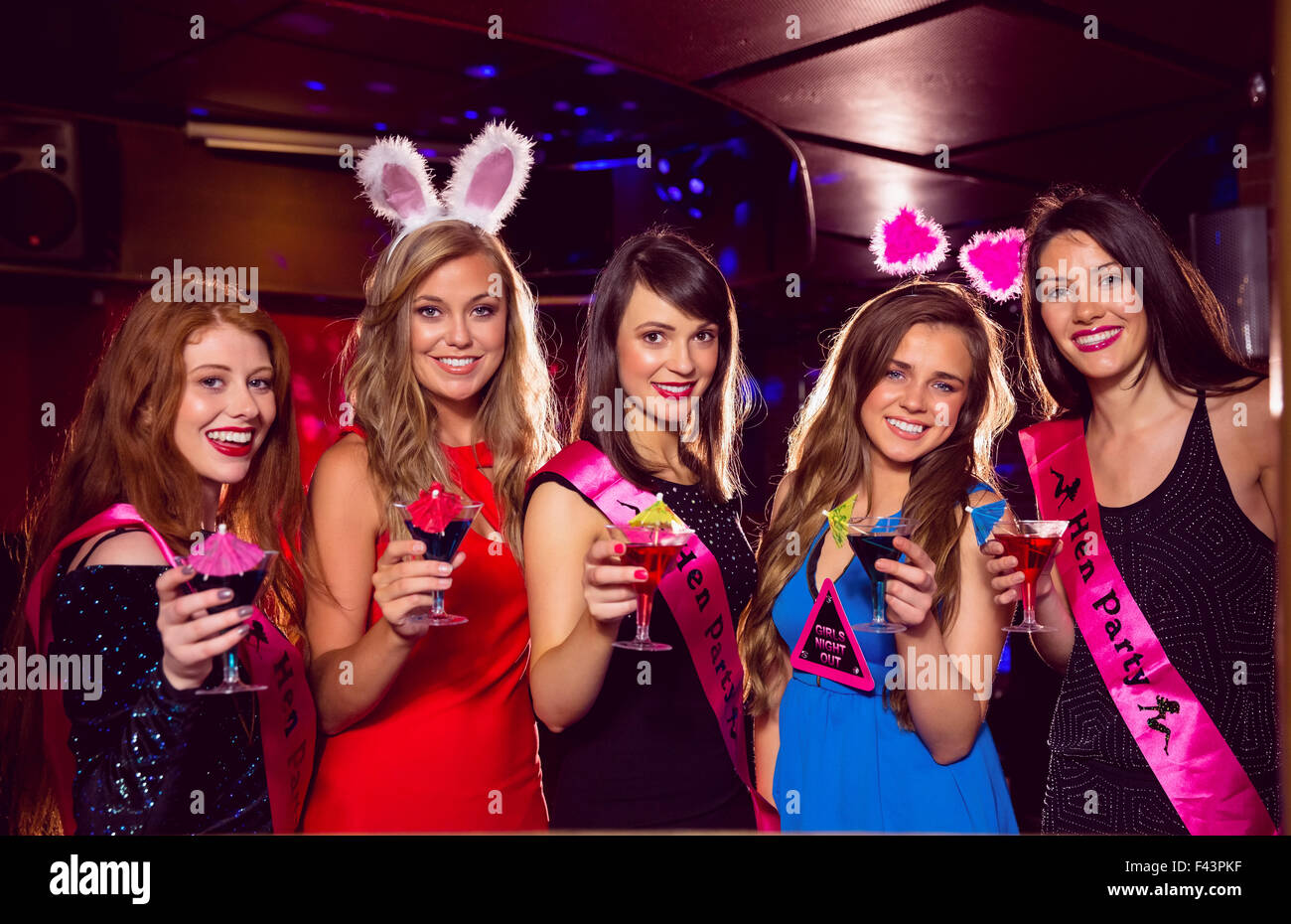 Young woman on hen night hi-res stock photography and images - Alamy