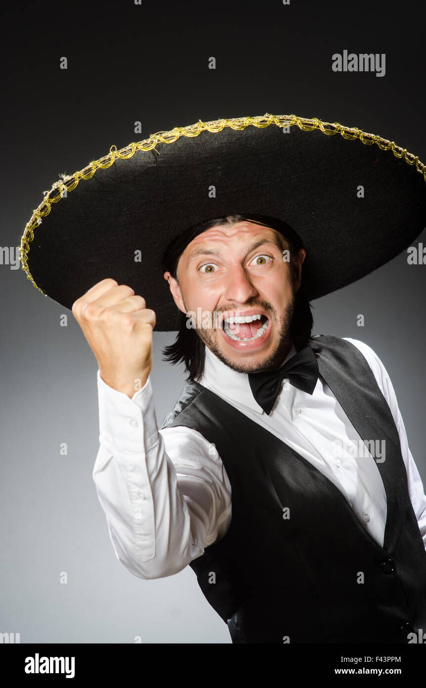 Furious man mexican suit hi-res stock photography and images - Alamy