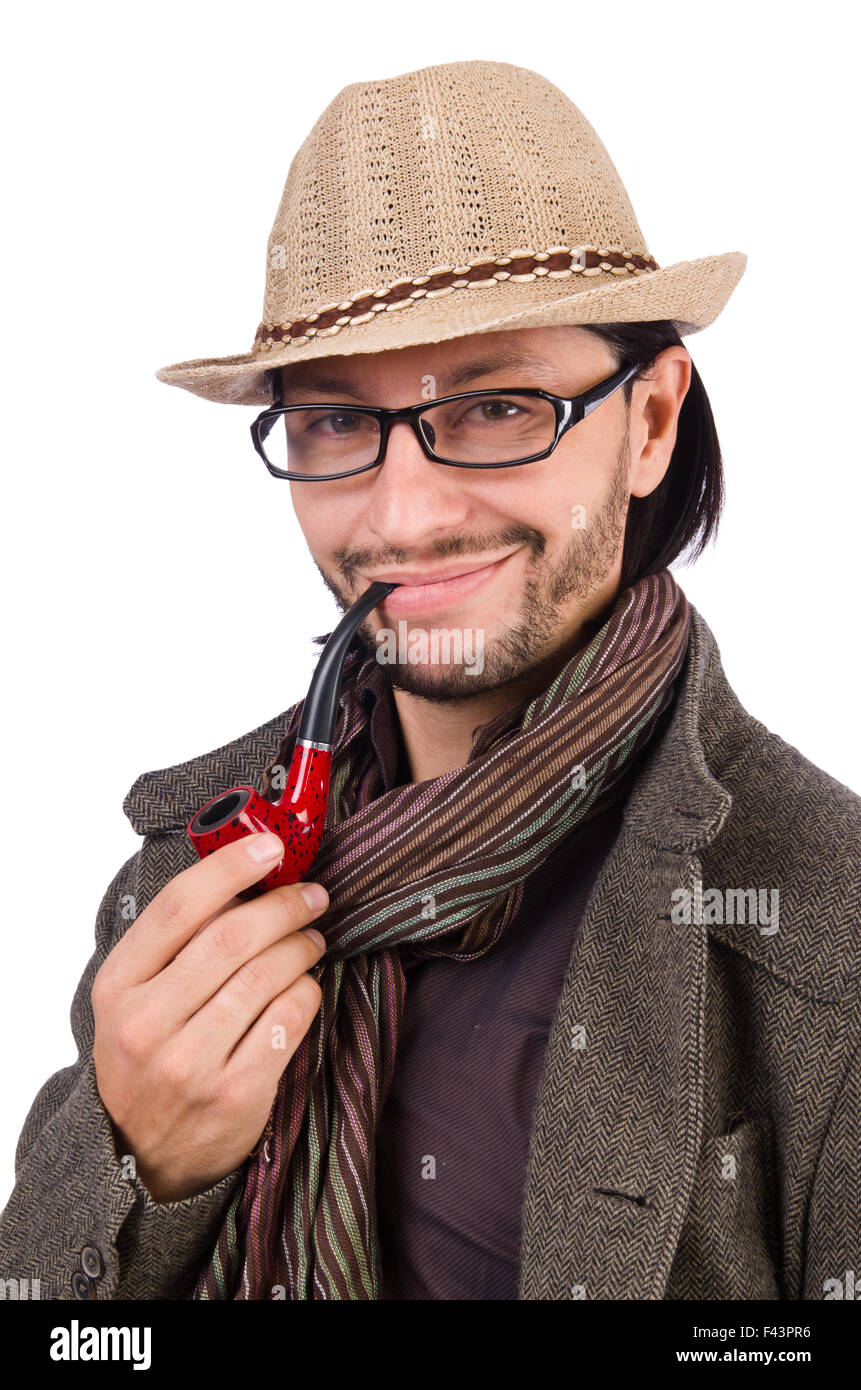 Holmes holding his pipe hi-res stock photography and images - Alamy