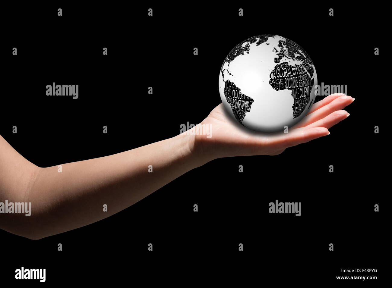 Composite image of hand showing Stock Photo - Alamy