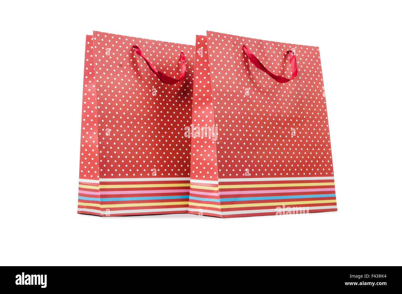 Gift bags isolated on the white background Stock Photo - Alamy