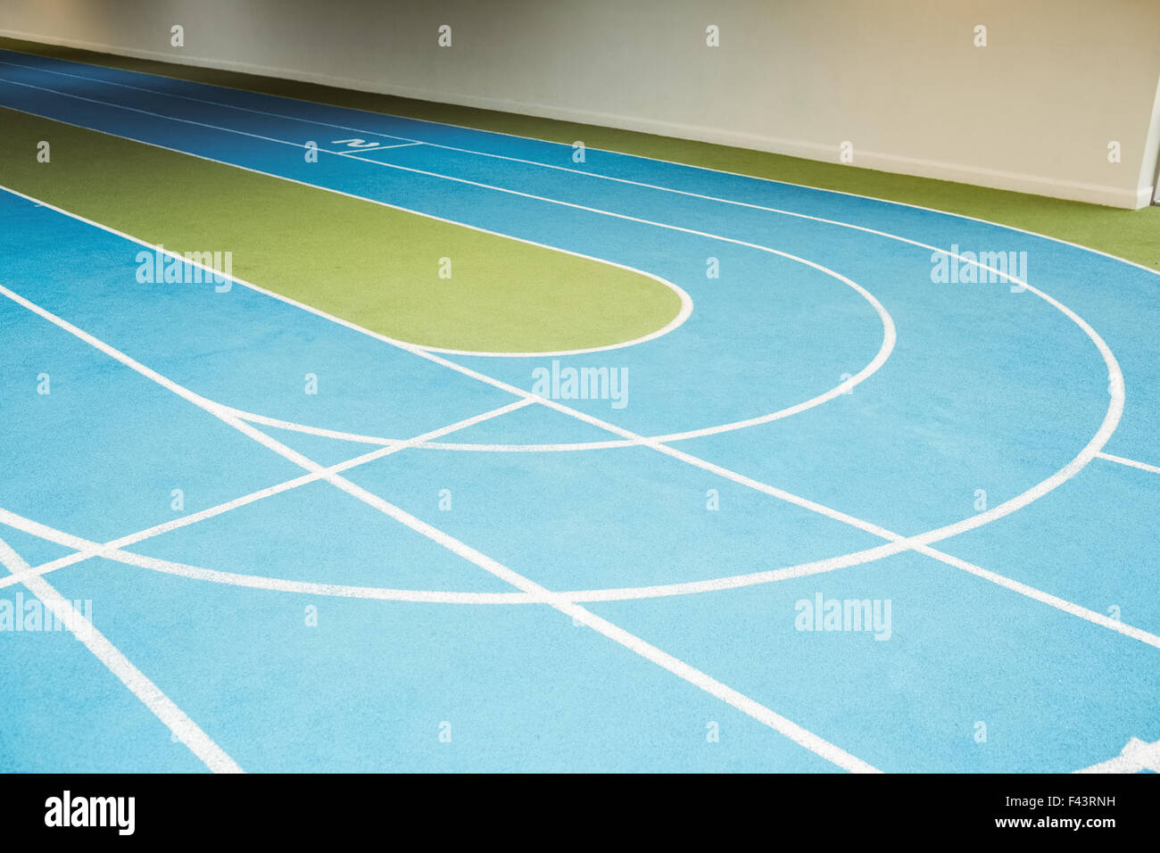 Indoor running track Stock Photo - Alamy