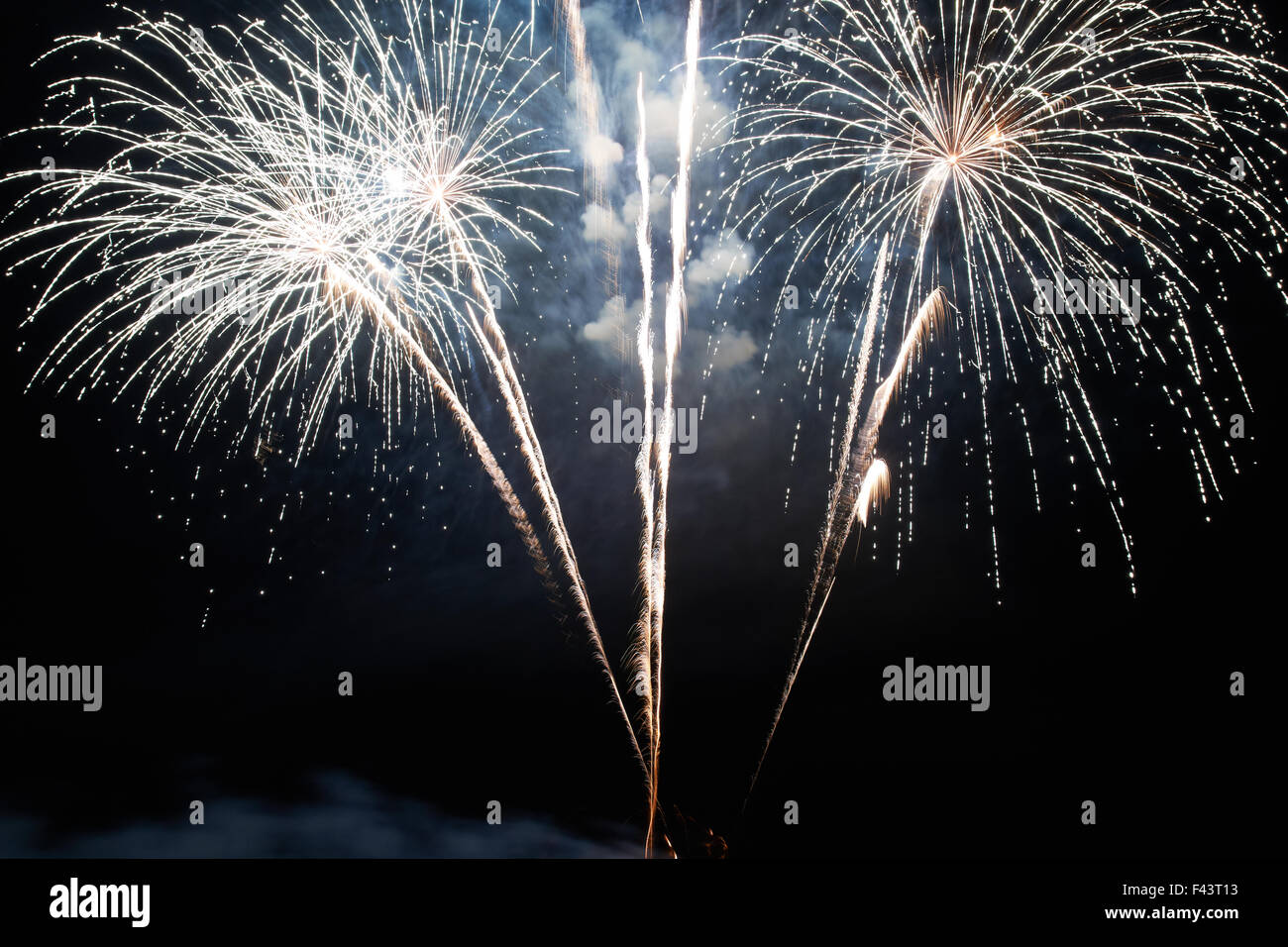 Colorful holiday fireworks Stock Photo - Alamy