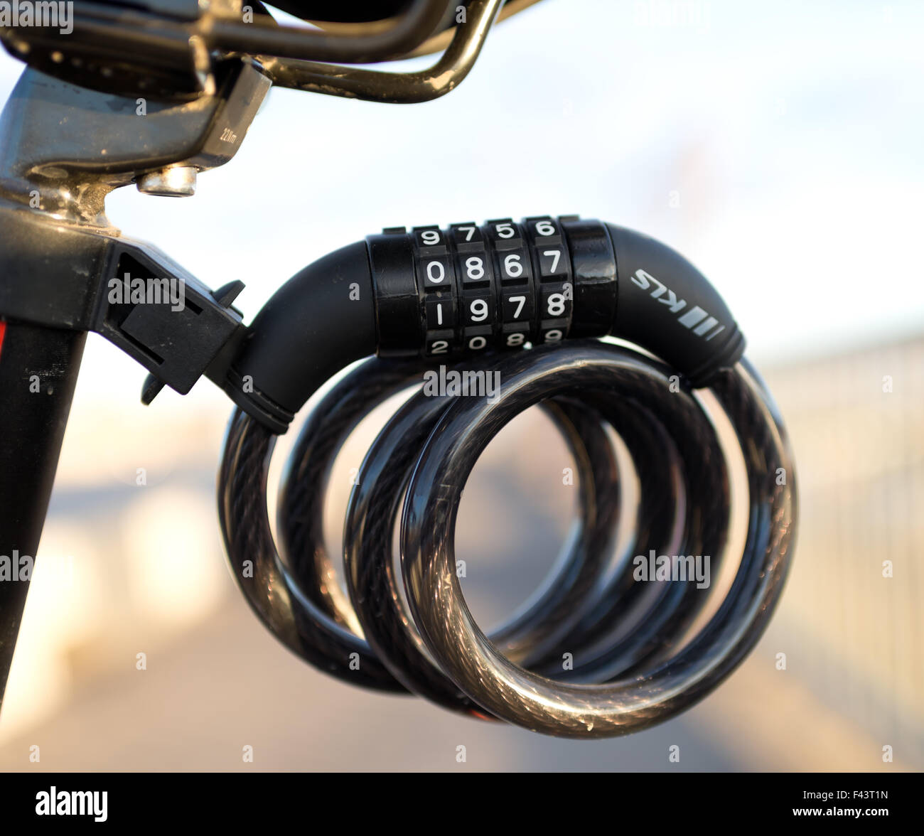 Outdoor bike lock hi-res stock photography and images - Alamy